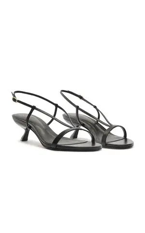 ALEXANDRE BIRMAN Ali Leather Sandals - Black