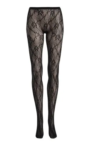 Swedish Stockings Nova Lace Tights - Black