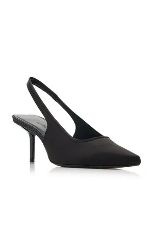 Max Mara Satin Slingbacks