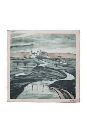 Max Mara Silk Scarf Neutral