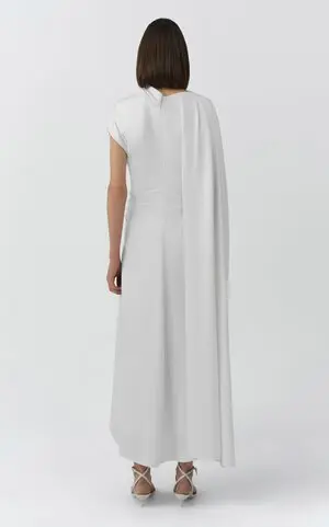 Simkhai Jacka Satin Cape Midi Dress