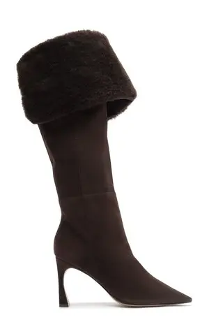 ALEXANDRE BIRMAN Noemy Arch Suede Boots - Brown