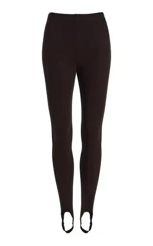 LESET Rio Jersey Stirrup Pants - Brown
