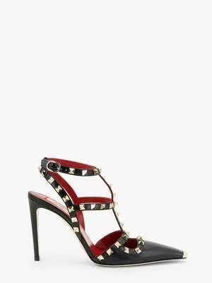 Valentino Garavani Rockstud Leather Pumps With Iconic Studs - Multicolor