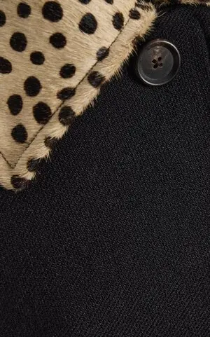 RÓHE Cheetah Collar Wool Overcoat