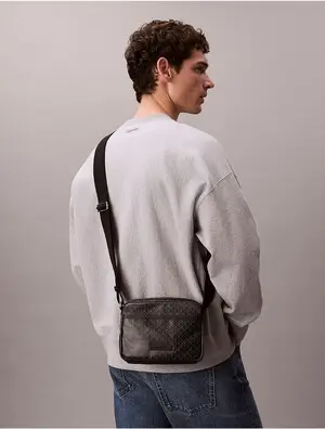 Calvin Klein Coated Emblem Logo Camera Bag