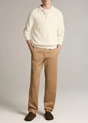 Vince Owen Athletic Brushed Cotton Twill Chino - Carmelo