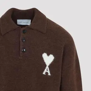 AMI Paris Adc Polo - Brown
