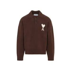AMI Paris Adc Polo - Brown