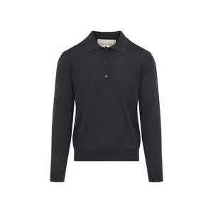 Valentino Garavani Knit Polo Sweater - Gray