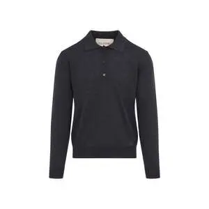 Valentino Garavani Knit Polo Sweater - Gray