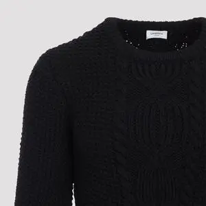 Saint Laurent Wool Cable Knit Sweater