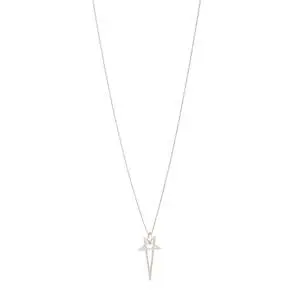Rick Owens Pentagram Brass Necklace - Silver