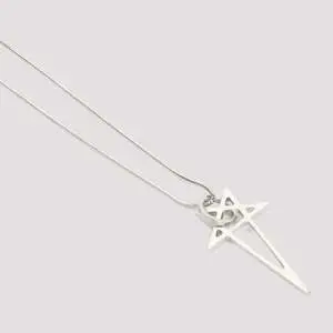 Rick Owens Pentagram Brass Necklace