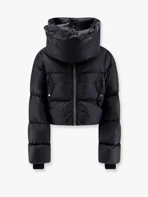 Rick Owens Crop-fit Nylon Down Jacket - Black