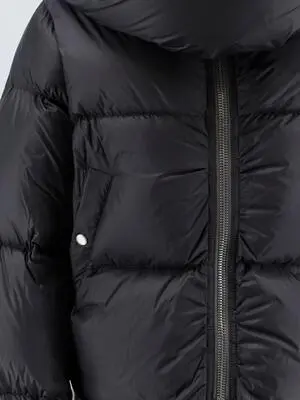 Rick Owens Crop-fit Nylon Down Jacket - Black