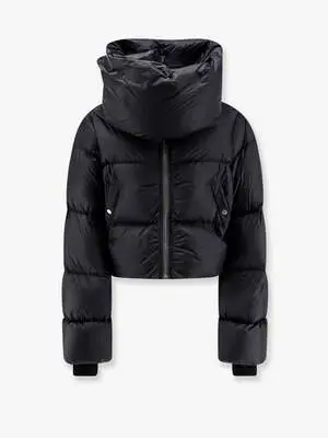 Rick Owens Crop-fit Nylon Down Jacket - Black