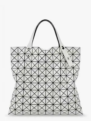 Issey Miyake Bao Bao Issey Miyake Women Prism Tote Pvc Shoulder Bag Silver