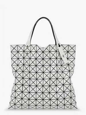 Issey Miyake Prism Tote Pvc Shoulder Bag - Silver