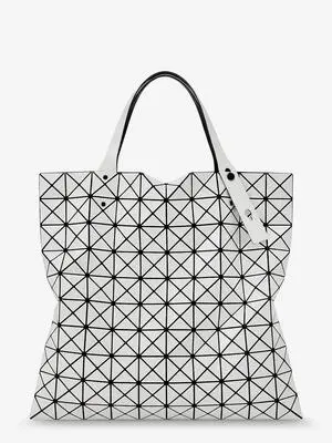 Issey Miyake Prism Tote Shoulder Bag - Silver