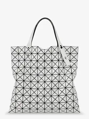 Issey Miyake Prism Tote Shoulder Bag - Silver