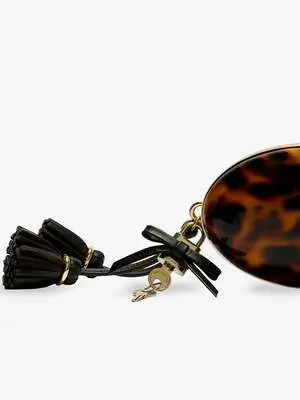 SELF-PORTRAIT Oval Resin Clutch Bag