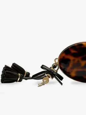 SELF-PORTRAIT Oval Resin Clutch Bag