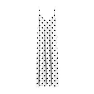 ALOHA FROM DEER Polka Dots Maxi Dress - White