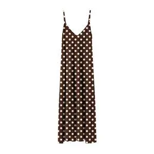ALOHA FROM DEER Polka Dots Maxi Dress - Brown