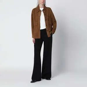ARMA Kaylee Olive Suede Shirt Jacket