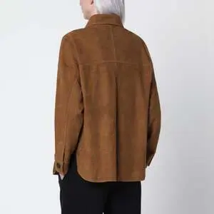 ARMA Kaylee Olive Suede Shirt Jacket