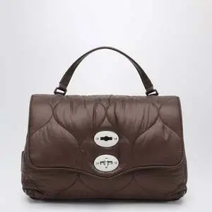 ZANELLATO Small Postina Bag In Perugia Padded Fabric - Brown