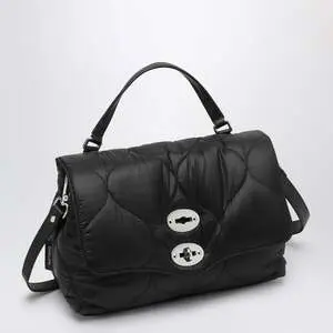 ZANELLATO Small Padded Fabric Postina Bag - Black
