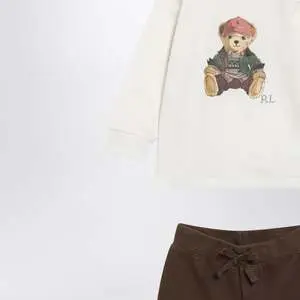 Polo Ralph Lauren Polo Bear Cream Cotton Baby Set