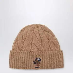 Polo Ralph Lauren Polo Bear Classic Camel Wool Beanie - Beige