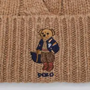 Polo Ralph Lauren Polo Bear Classic Camel Wool Beanie