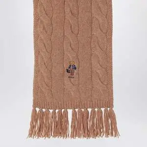 Polo Ralph Lauren Polo Bear Camel Wool Scarf