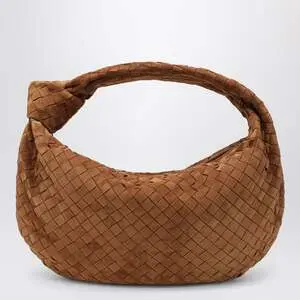 Bottega Veneta Amber Intrecciato Suede Jodie Bag