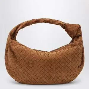 Bottega Veneta Amber Intrecciato Suede Jodie Bag