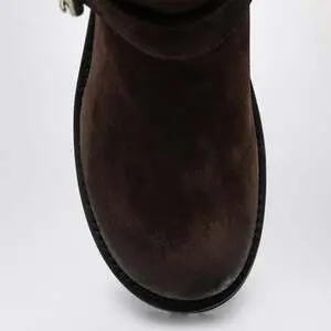Balenciaga Venom Mini Waxed Suede Calfskin Boots