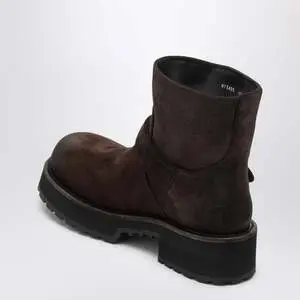 Balenciaga Venom Mini Waxed Suede Calfskin Boots