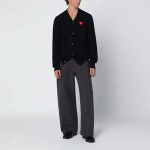 Play Comme Des Garcon Wool Cardigan