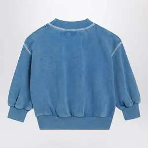 BOBO CHOSES Hidden Monster Cotton Sweatshirt - Blue
