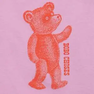 BOBO CHOSES Softpaw Monster Long-sleeved T-shirt In Cotton - Pink