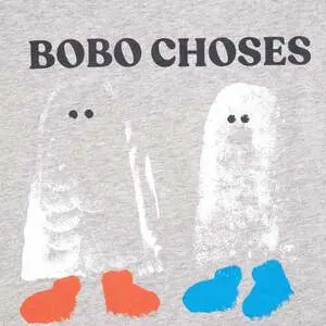 BOBO CHOSES Booty Ghosts T-shirt In Light Cotton