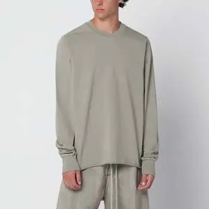 Rick Owens Tower Mineral Cotton Crewneck Sweatshirt - Grey