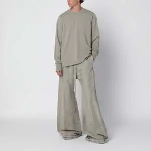Rick Owens Tower Mineral Cotton Crewneck Sweatshirt