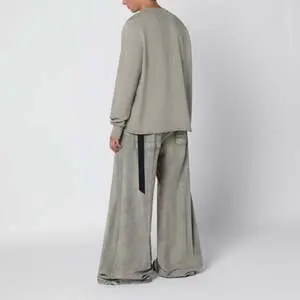 Rick Owens Tower Mineral Cotton Crewneck Sweatshirt
