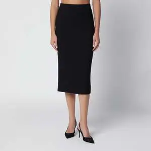 Dolce & Gabbana Midi Skirt In Virgin Wool