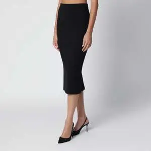 Dolce & Gabbana Midi Skirt In Virgin Wool